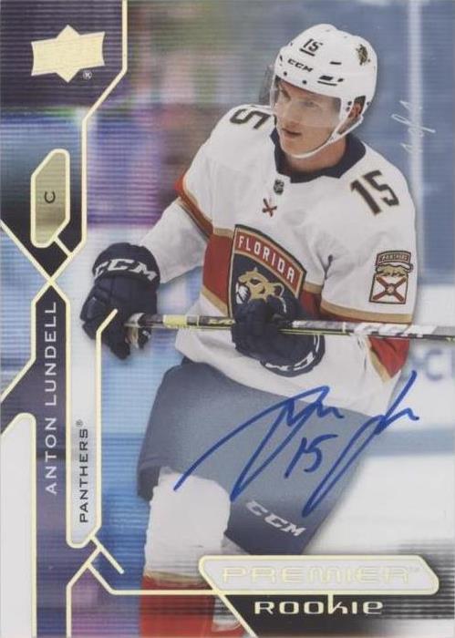 2021-22 Upper Deck Premier - Rookies Autographs #147 Anton Lundell (AU ...