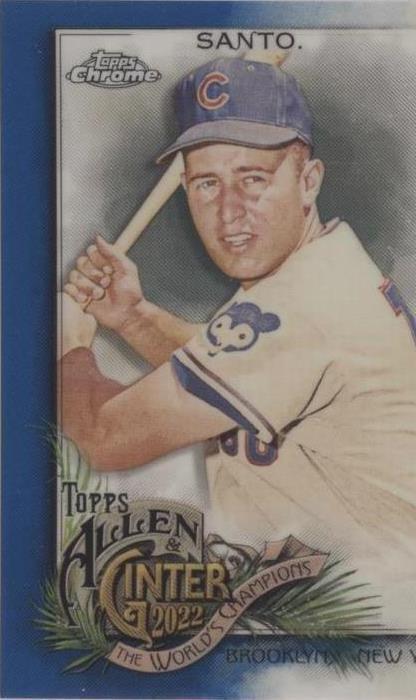 2022 Topps Allen & Ginter Chrome - Ron Santo #188 Blue Refractor /150 ...