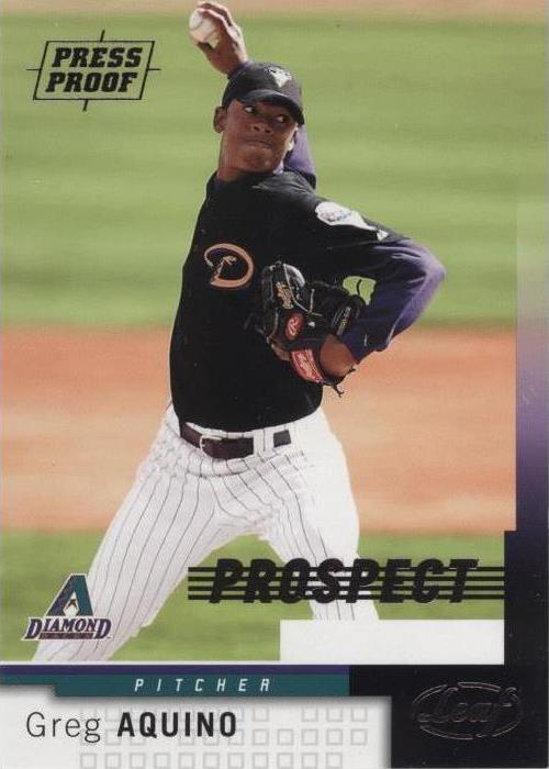 2004 Leaf - Prospect Press Proof Silver #240 Greg Aquino /50 for sale online | eBay