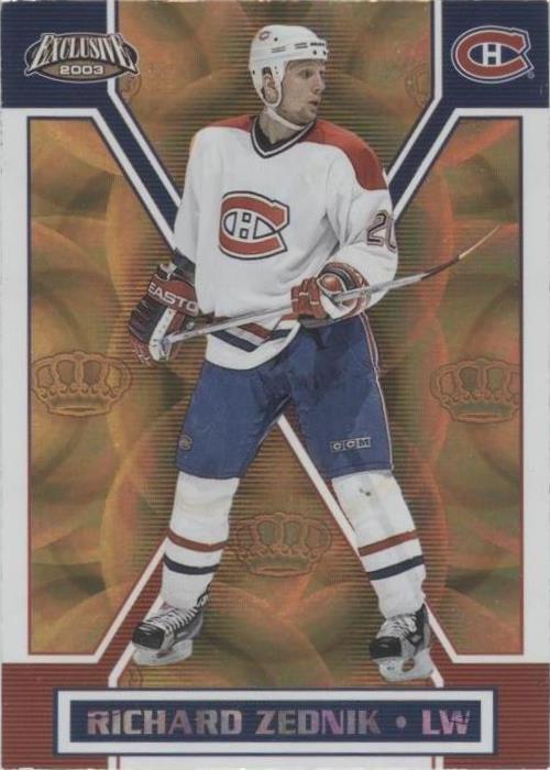 2002-03 Pacific Exclusive - Gold #95 Richard Zednik for sale online | eBay