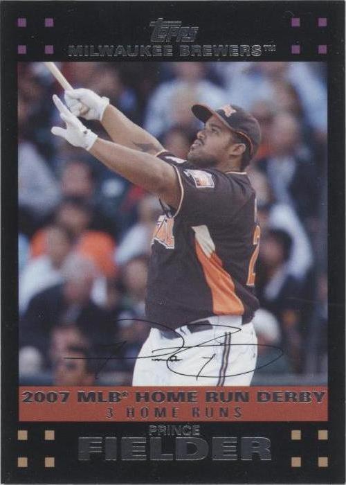 2007 Topps Updates & Highlights - Home Run Derby #UH286 Prince Fielder ...