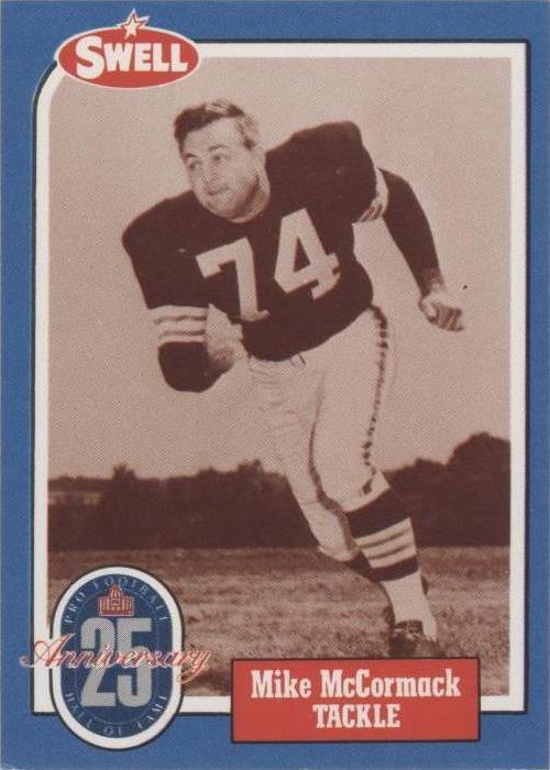 1988 Swell Football Greats Hall of Fame - #79 Mike McCormack for sale ...