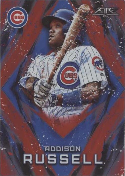 2017 Topps Fire - Red Flame #103 Addison Russell for sale online | eBay