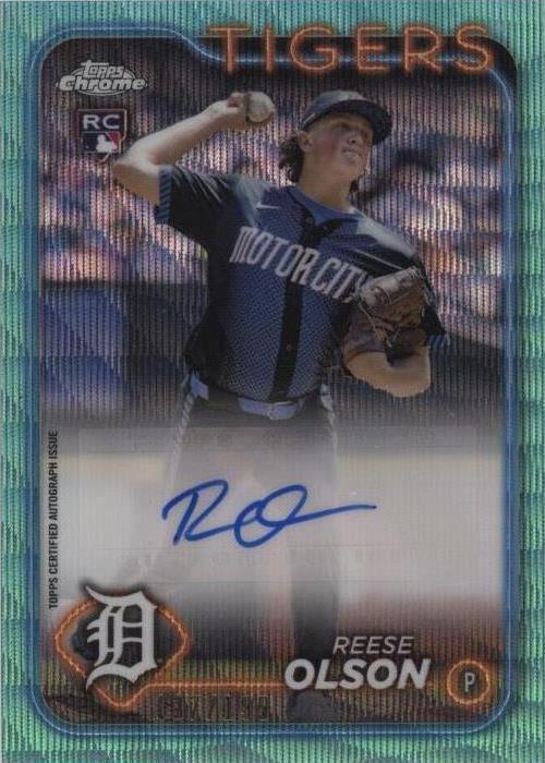 2024 Topps Chrome Update Series - Autographs Reese Olson #AC-REES Aqua ...