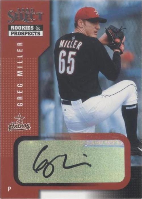 2002 Select Rookies & Prospects - Autographs #38 Greg Miller (AU) for ...