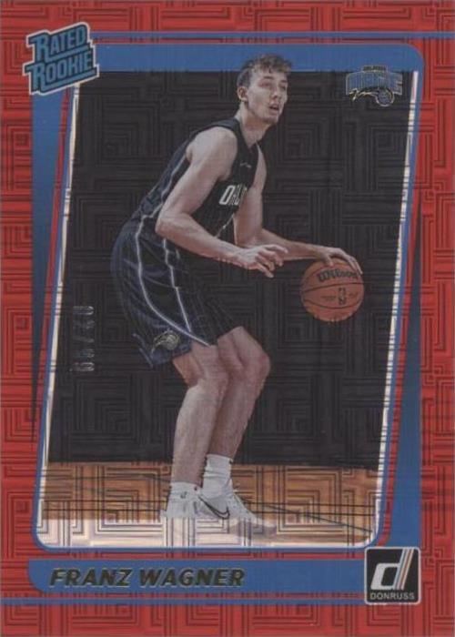 2021-22 Panini Donruss - Rated Rookie Choice Red #235 Franz Wagner /99 ...