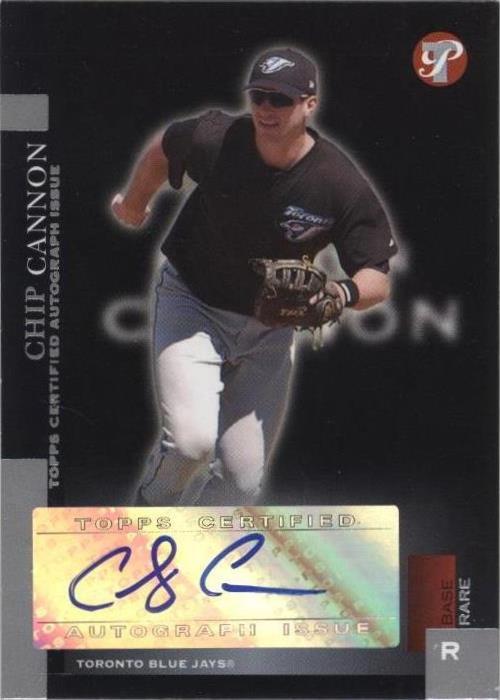 2005 Topps Pristine - Base Rare #181 Chip Cannon /100 (AU, RC) for sale ...