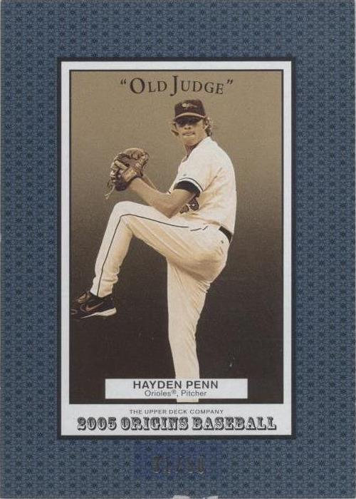2005 Upper Deck Origins - Old Judge Blue #229 Hayden Penn /50 (RC) for ...