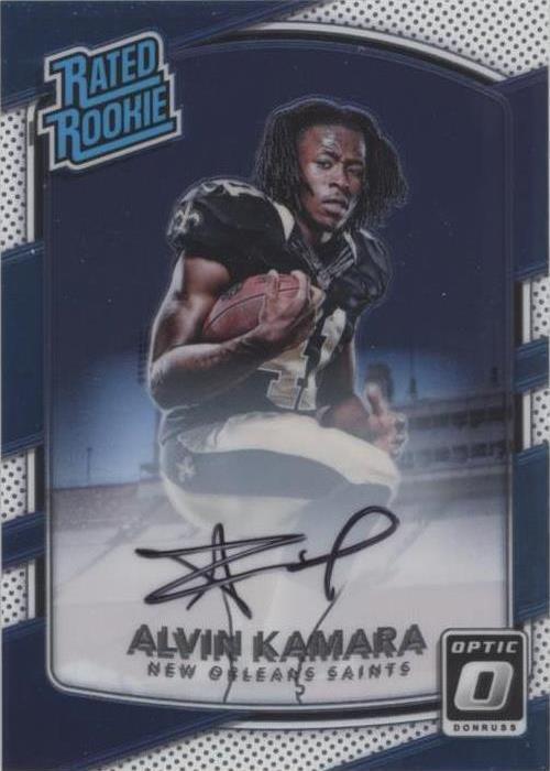 2017 Donruss Optic - Rated Rookie Alvin Kamara #199 Autographs /150 (AU ...