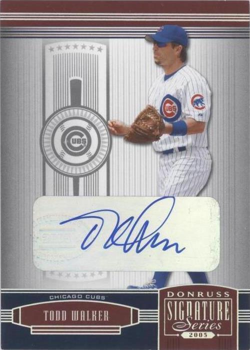 2005 Donruss Signature Series - Todd Walker #29 Silver Signatures (AU ...