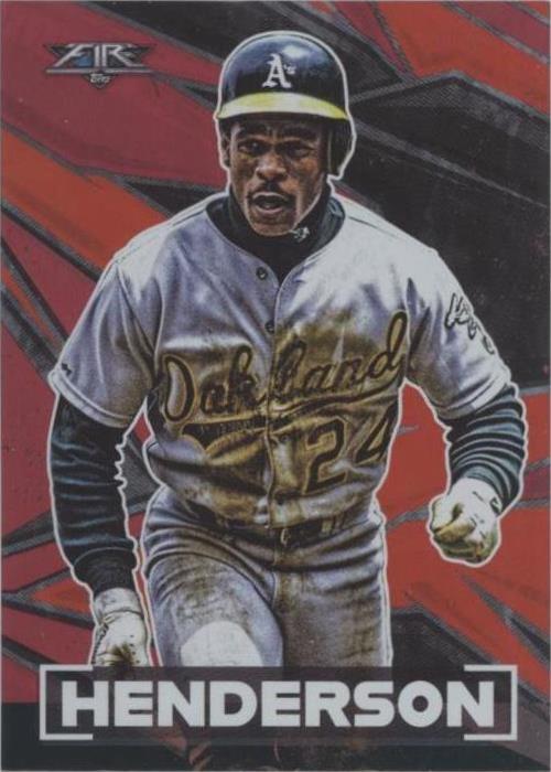 2021 Topps Fire - Flame #191 Rickey Henderson for sale online | eBay