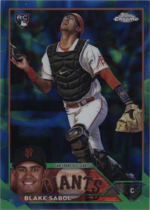 2023 Topps Chrome Update Series - Blake Sabol #USC151 Blue & Green Lava ...