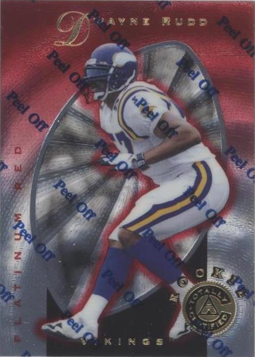 1997 Pinnacle Totally Certified - Dwayne Rudd #146 Platinum Red /4999 ...