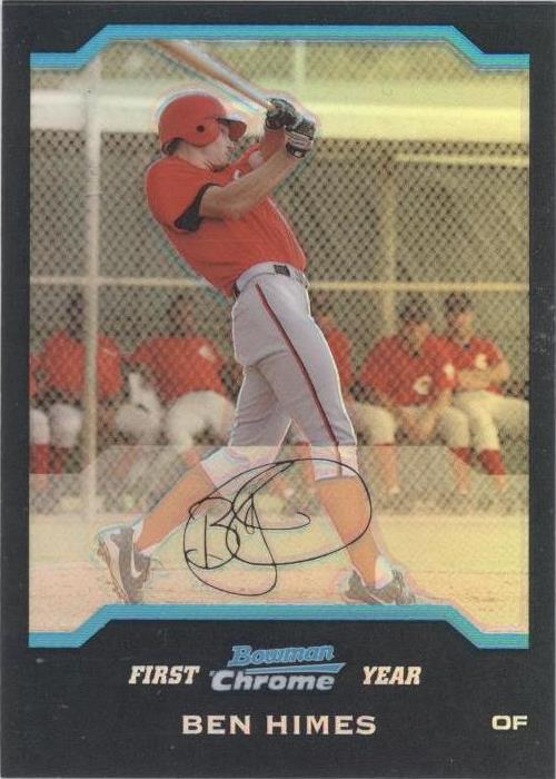 2004 Bowman Chrome - First Year Refractor #314 Ben Himes (RC) for sale ...