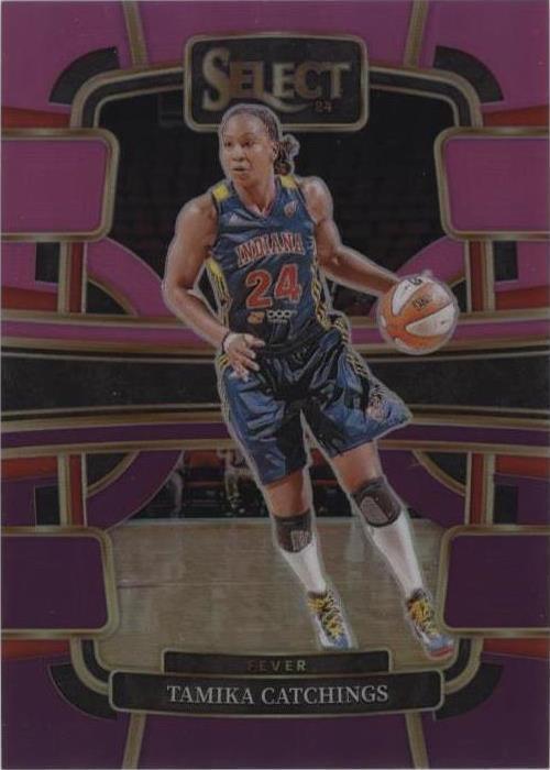 2024 Panini Select WNBA - Concourse Tamika Catchings #26 Pink & Purple ...
