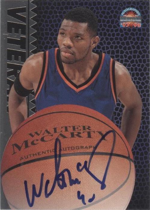 1997 Score Board Autographed Basketball - Signatures Silver Walter ...