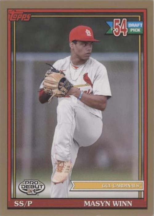 2021 Topps Pro Debut - Gold #PD-166 Masyn Winn /50 (RC) for sale online | eBay