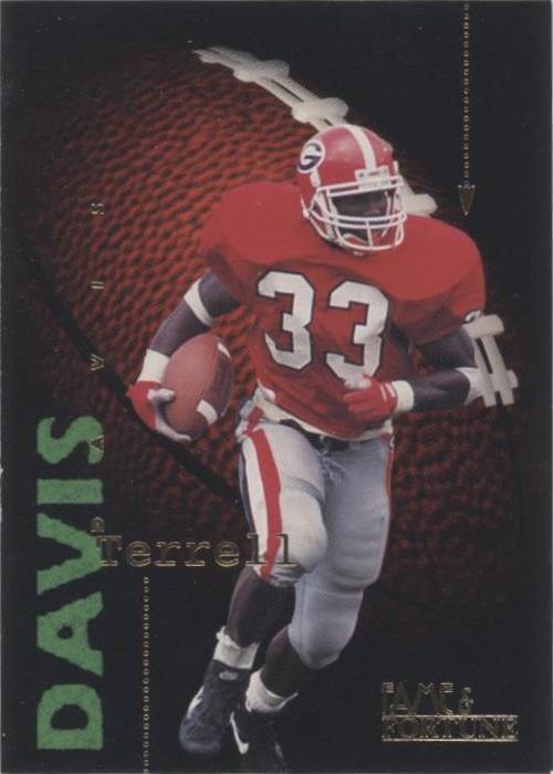 1995 Signature Rookies Fame & Fortune - Terrell Davis #61 (RC) for sale ...