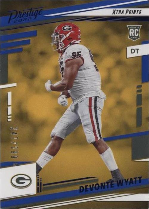 2022 Panini Prestige - Rookies Devonte Wyatt #355 Xtra Points Blue /299 (RC) for sale online | eBay
