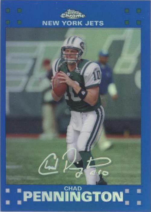 2007 Topps Chrome - Chad Pennington #TC7 Blue Refractor for sale online ...