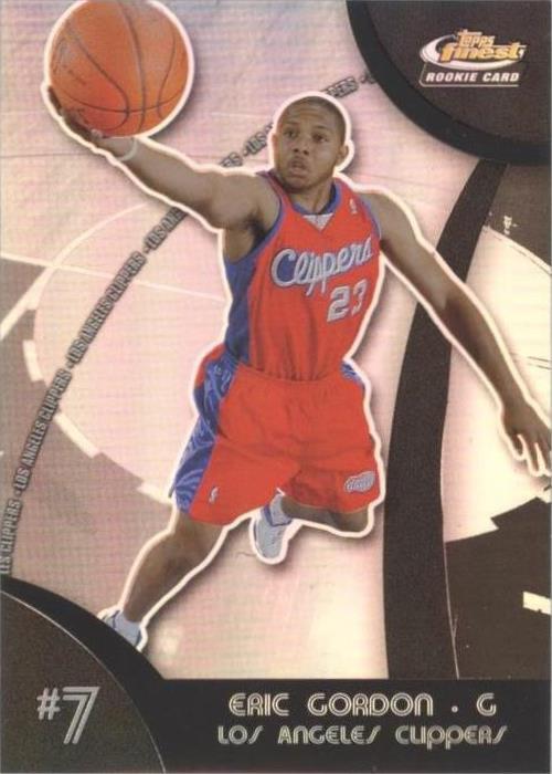 2007-08 Topps Finest - 2008-09 Rookie Black Refractor #107 Eric Gordon /75 (RC) for sale online ...