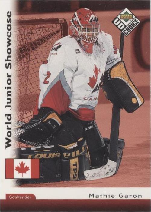 1998-99 Upper Deck UD Choice - World Junior Showcase #260 Mathieu Garon ...