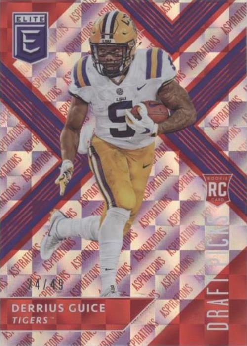 2018 Panini Elite Draft Picks - Draft Picks Derrius Guice #106 ...