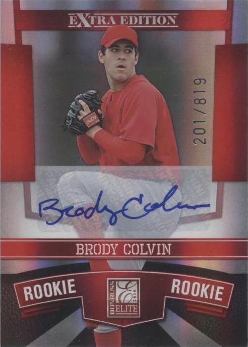 2010 Donruss Elite Extra Edition - Brody Colvin #165 /819 (AU, RC) for ...