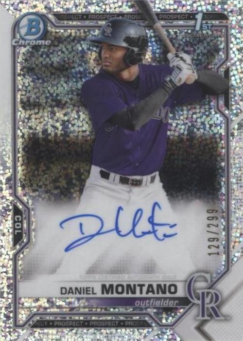 2021 Bowman - Chrome Prospects Autographs Daniel Montano #CPA-DM ...