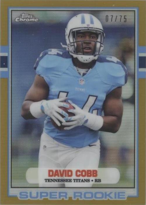 2015 Topps Chrome - 1989 Super Rookies Gold Refractor #89-DC David Cobb ...