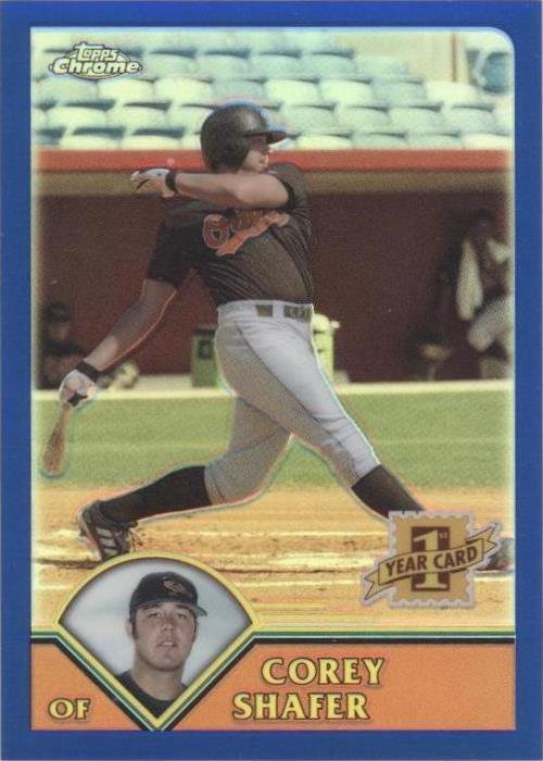 2003 Topps Chrome Traded & Rookies - Refractor #T247 Corey Shafer (RC ...