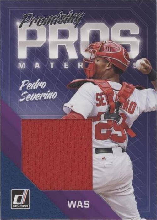 2018 Panini Donruss - Promising Pros Materials Pedro Severino #PPM-PS ...