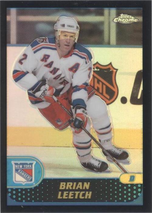 2001-02 Topps Chrome - Black Refractor #4 Brian Leetch /50 for sale ...