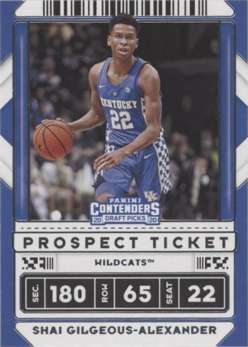 2020-21 Panini Contenders Draft Picks - Variation Shai Gilgeous ...