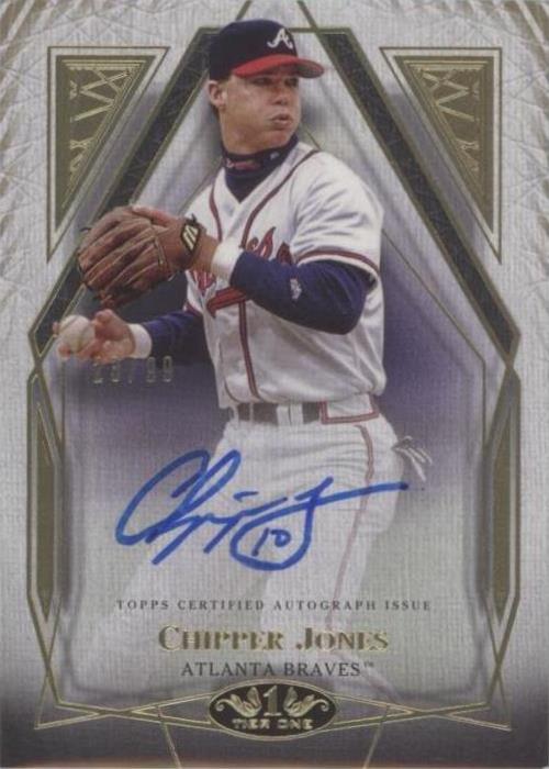 2022 Topps Tier One - Tier One Autographs #T1A-CJ Chipper Jones /99 (AU) for sale online | eBay