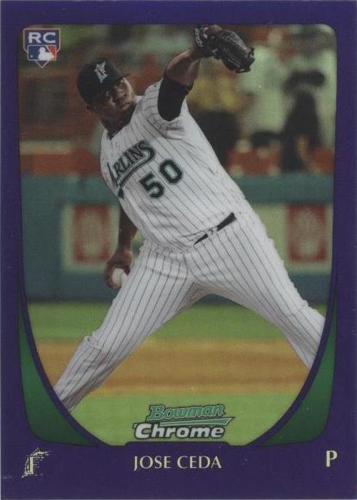2011 Bowman Draft Picks & Prospects - Chrome Jose Ceda #16 Purple ...