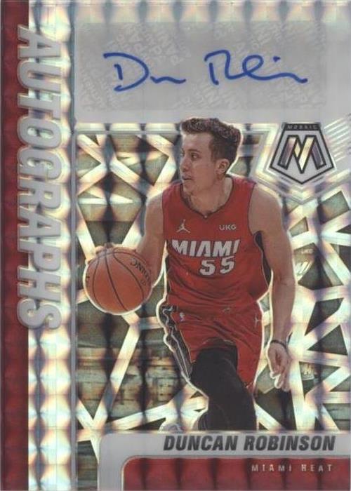 2020-21 Panini Mosaic - Autographs Mosaic #AM-DUN Duncan Robinson (AU ...