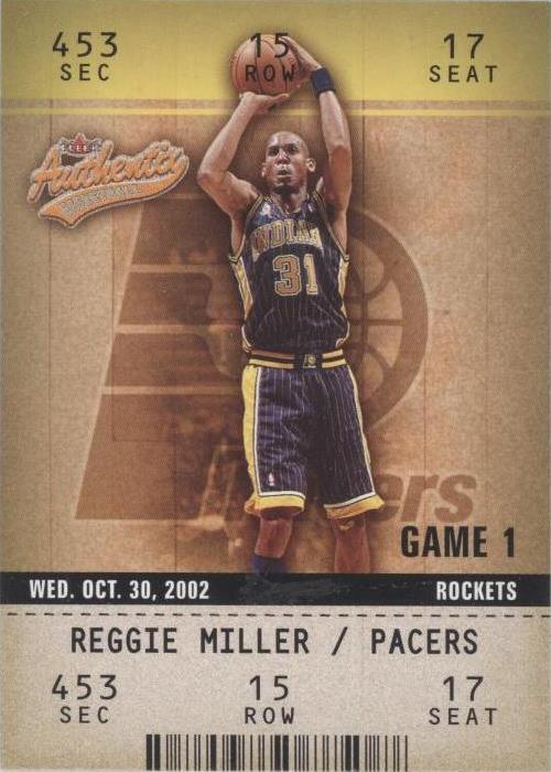 2002-03 Fleer Authentix - #98 Reggie Miller for sale online | eBay