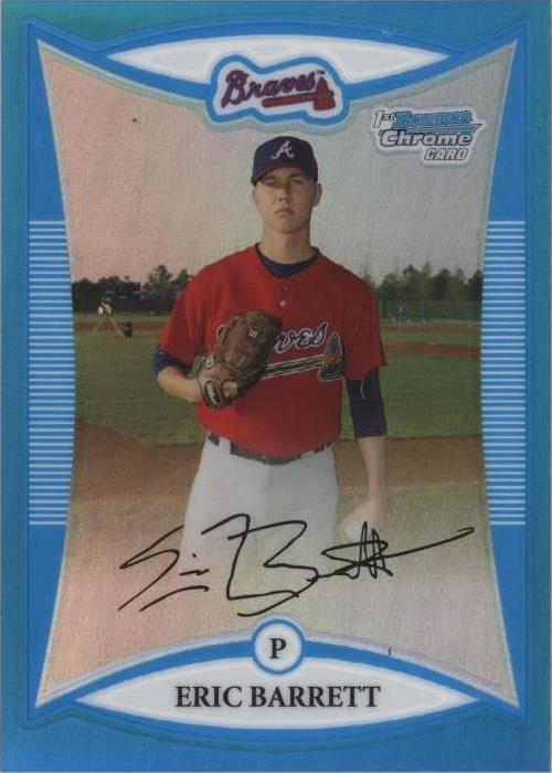 2008 Bowman Chrome - Prospects Blue Refractor #BCP144 Eric Barrett /150 (RC) for sale online | eBay