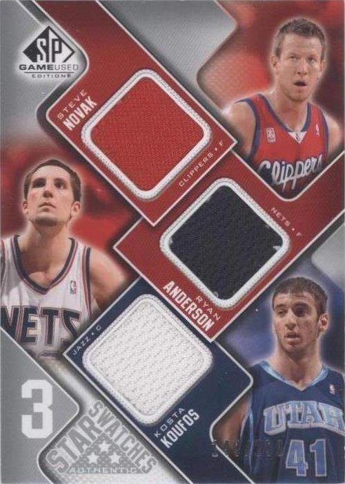 2009-10 SP Game Used - 3 Star Swatches #3S-NAK Ryan Anderson, Steve ...
