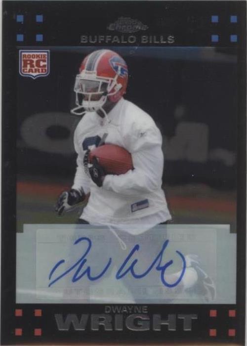 2007 Topps Chrome - Dwayne Wright #TC189 Rookie Autographs (AU, RC) for ...