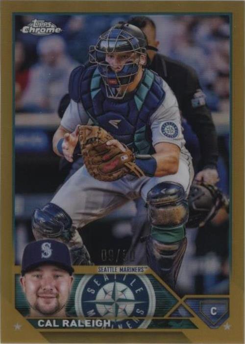 2023 Topps Chrome - Gold Refractor #141 Cal Raleigh /50 for sale online ...