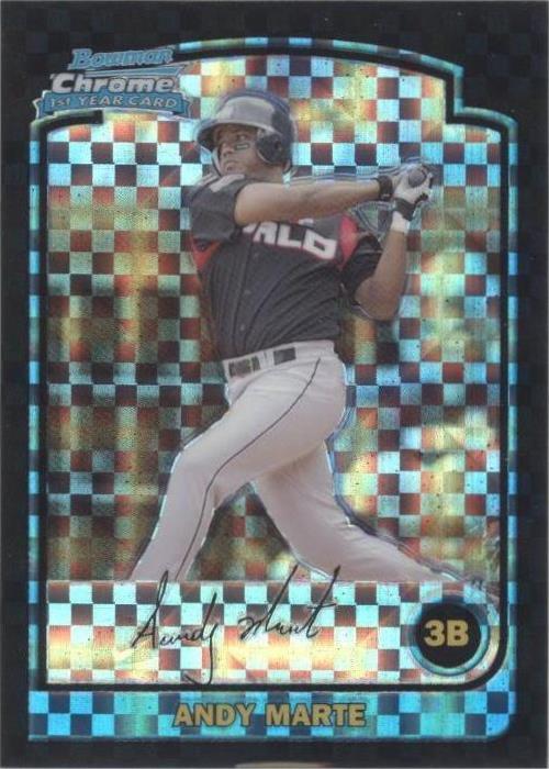 2003 Bowman Draft Picks & Prospects - Chrome X-Fractor #BDP146 Andy Marte /130 (RC) for sale ...