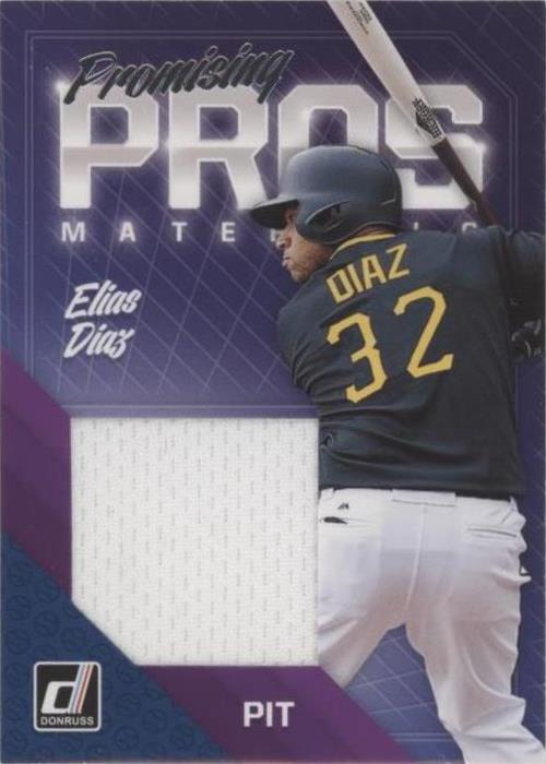 2018 Panini Donruss - Promising Pros Materials #PPM-EL Elias Diaz (MEM ...