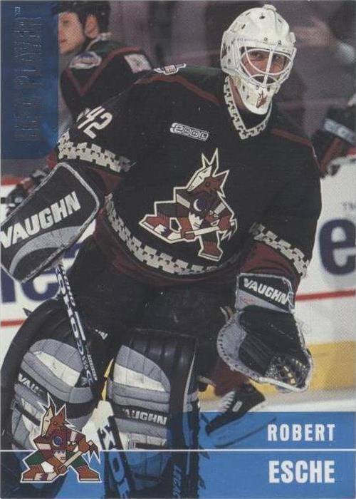 1999-00 In the Game Be A Player Memorabilia - #332 Robert Esche (RC ...