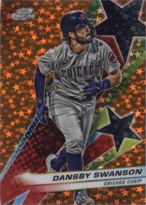 2024 Topps Cosmic Chrome - Starfractor Dansby Swanson #SF-83 Orange ...