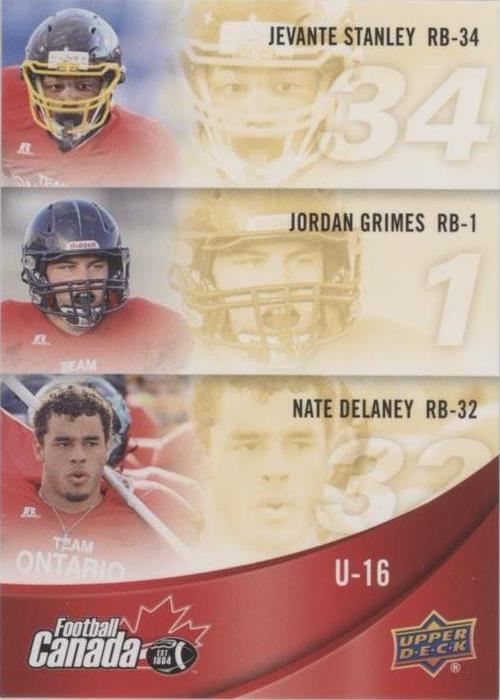 2013 Upper Deck USA Football - Canada Rivals #C-25 Jevante Stanley ...