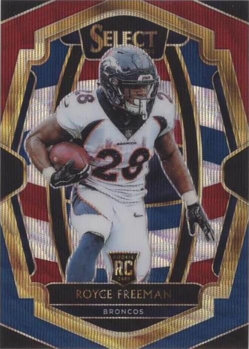 2018 Panini Select - Premier Level Tri-Color Prizm #144 Royce Freeman ...