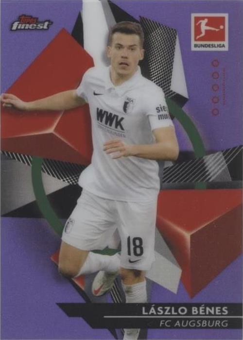 2020-21 Topps Finest Bundesliga - Laszlo Benes #77 Purple Refractor ...