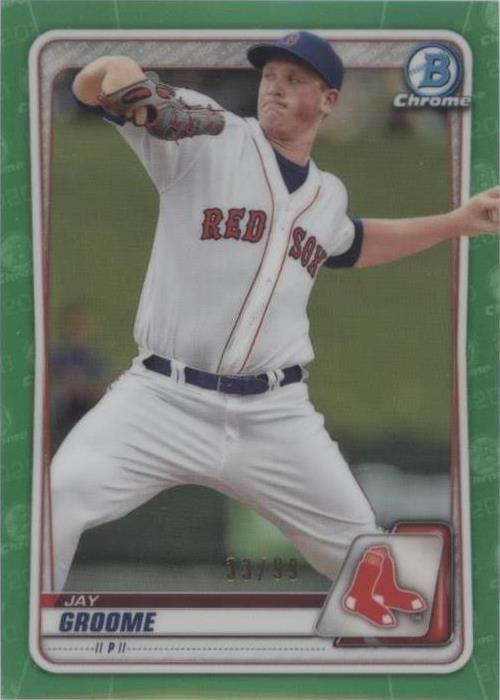 2020 Bowman Chrome - Prospects Green Refractor #BCP-185 Jay Groome /99 ...